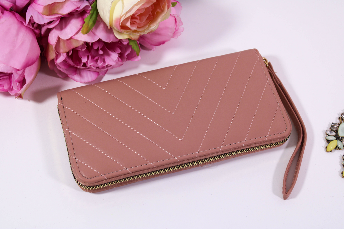 Portofel roz piele eco Brielle – We Velvet